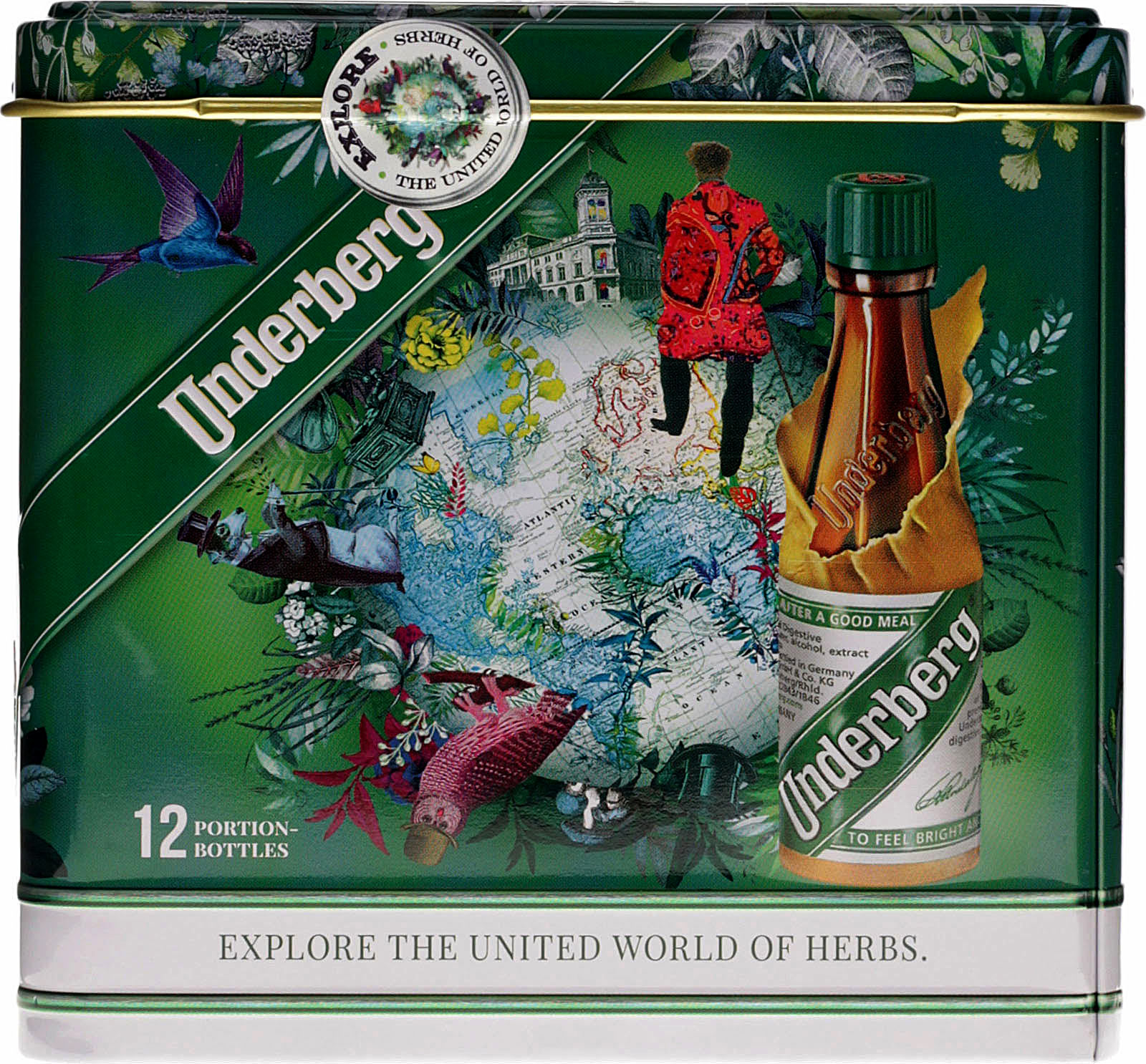 Underberg 12er Schmuckdose 2023 mit 12 x 0,02 Liter im