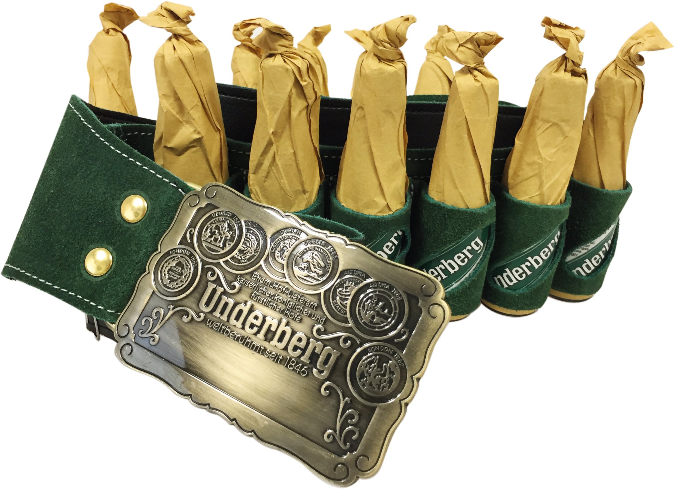 Underberg Wildledergürtel grün S/M